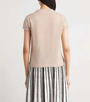 ME+EM Cashmere Short Sleeve Cardigan