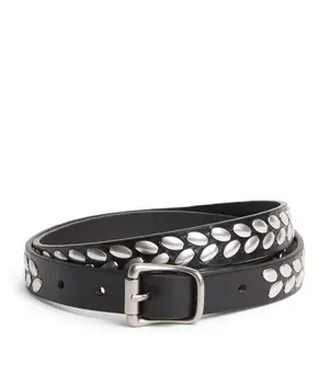 LEMAIRE Leather Studded Almond Belt