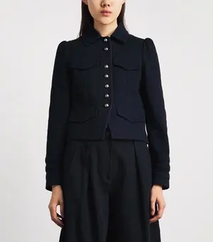 ME+EM Organic Twill Cropped Jacket