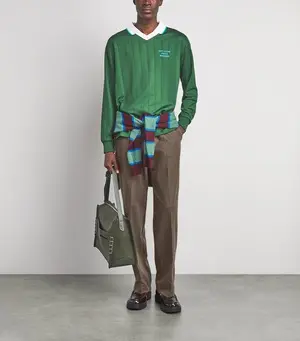 Drole De Monsieur Virgin Wool-blend Drawstring Trousers