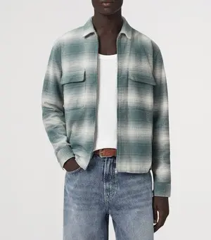 ALLSAINTS Organic Cotton Check Polanco Overshirt
