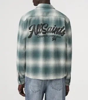 ALLSAINTS Organic Cotton Check Polanco Overshirt
