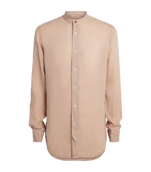 Paul Smith Linen Stand-collar Shirt