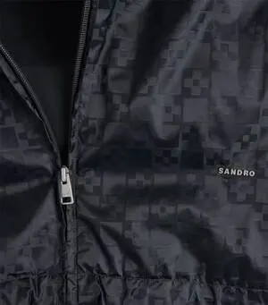 Sandro Technical Fabric Jacquard Jacket