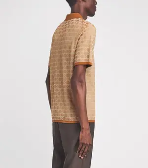 Sandro Jacquard Polo Shirt