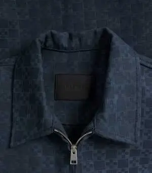 Sandro Jacquard Denim Jacket