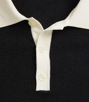 Sandro Contrast-collar Polo Shirt