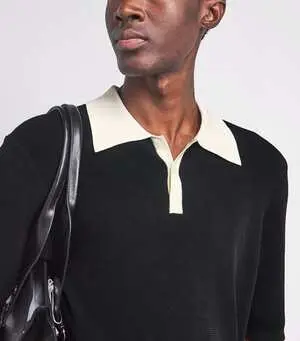 Sandro Contrast-collar Polo Shirt