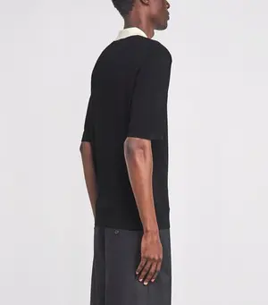 Sandro Contrast-collar Polo Shirt