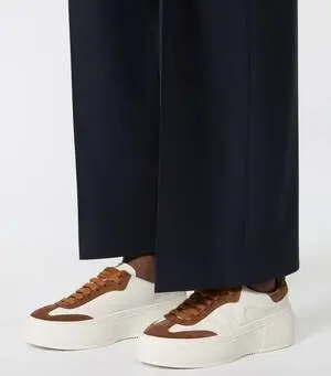 Max Mara Leather Platform Sneakers