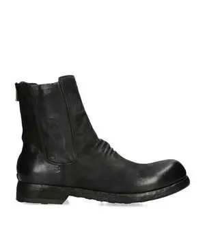Officine Creative Leather Bulla Chelsea Boots - Black