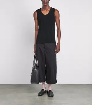 Issey Miyake Pleated Vest - Black