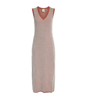 Varley Cotton Knitted Albane Maxi Dress - Beige