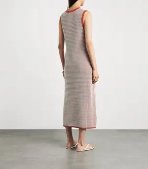 Varley Albane Cotton Knitted Maxi Dress - Beige