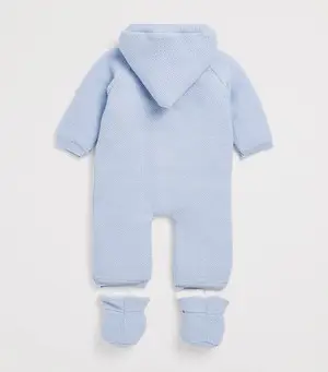 PAZ RODRIGUEZ Virgin Wool Snowsuit And Booties Set