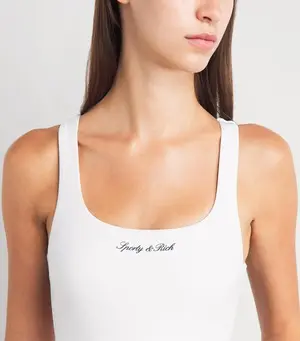 Sporty & Rich Logo Court Mini Dress