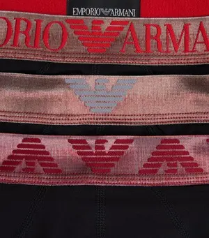 Emporio Armani Stretch-cotton Logo Briefs
