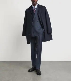 Canali Wool Double-breasted 2-piece Suit