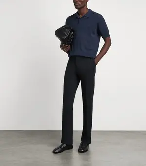 John Smedley Extra Fine Merino Wool Croall Polo Shirt