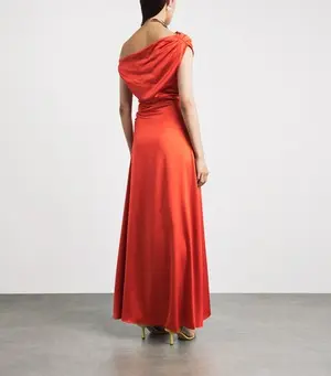 Staud Silk-blend Phare Maxi Dress