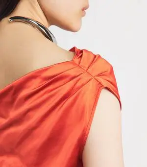 Staud Silk-blend Phare Maxi Dress