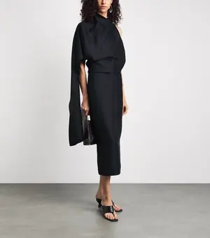 RÓHE Draped Open-back Maxi Dress