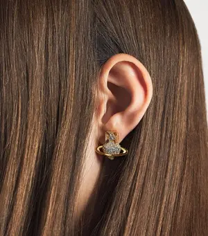 VIVIENNE WESTWOOD Embellished Heart Orb Stud Earrings