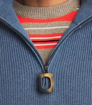 JW Anderson Wool-cotton Half-zip Sweater