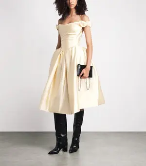 VIVIENNE WESTWOOD Satin Lady Corset Midi Dress