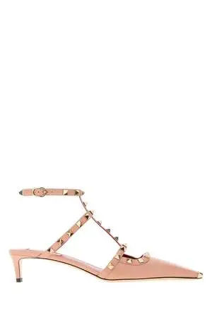 Valentino Garavani Rockstuds Leather Pumps - Pink