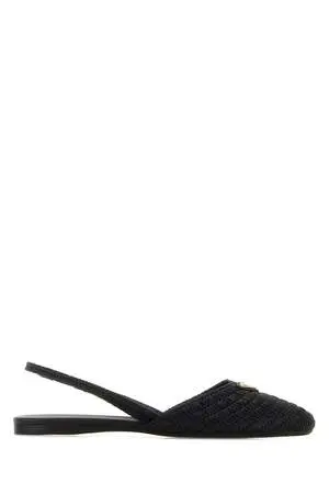 Prada Raffia Ballerinas