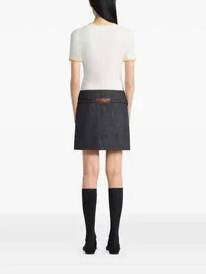 COURREGES T-shirt With Contrasting Trim