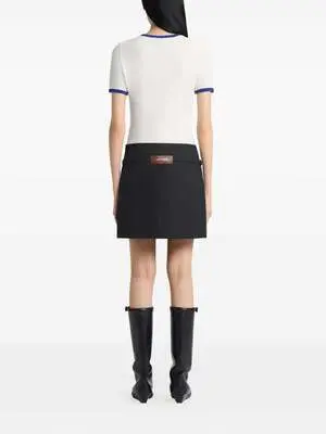 COURREGES T-shirt With Contrasting Trim