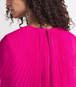 GAURAV GUPTA Pleated Cape Freya Gown
