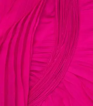 GAURAV GUPTA Pleated Cape Freya Gown