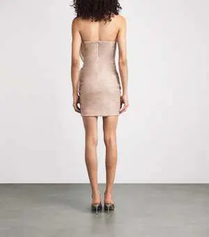 GAURAV GUPTA Ruffle Sequin Auror Mini Dress
