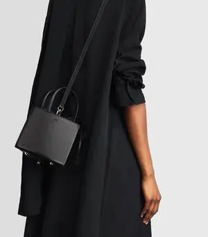 TALEL PARIS Leather Triangle Top-handle Bag