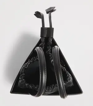 TALEL PARIS Leather Triangle Top-handle Bag