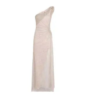 GAURAV GUPTA Draped Lunaris Glisten Gown - Pink