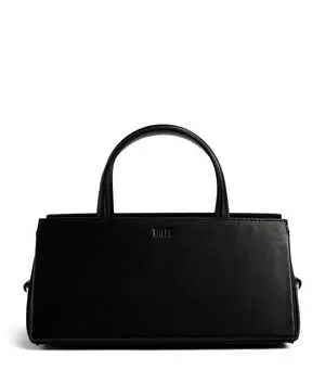 TALEL PARIS Leather V2 Baguette Bag - Black