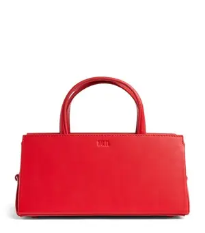TALEL PARIS Leather V2 Baguette Bag - Red