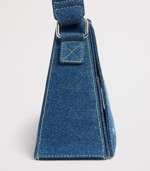 TALEL PARIS Denim Wave Shoulder Bag
