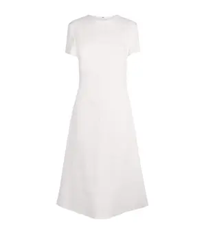 Brandon Maxwell Linen-blend Ridley Mini Dress - White