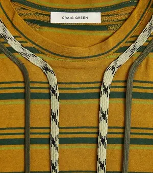 CRAIG GREEN Stripe Lace Long-sleeve T-shirt