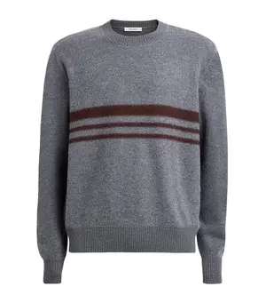 CRAIG GREEN Wool Felt Stripe Sweater - Grey