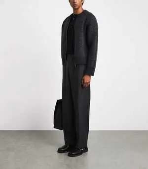 CRAIG GREEN Wool-blend Zip-up Sweater