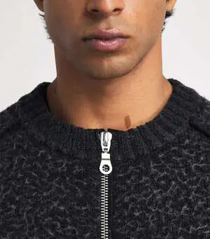 CRAIG GREEN Wool-blend Zip-up Sweater