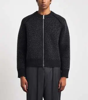 CRAIG GREEN Wool-blend Zip-up Sweater