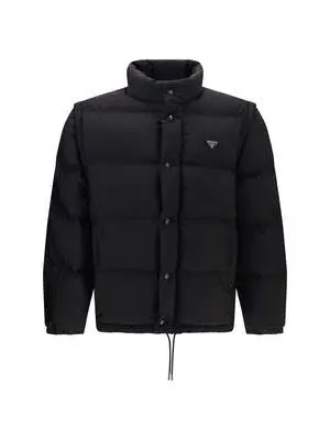 Prada Puffer Jacket Re-nylon With Triangle Logo