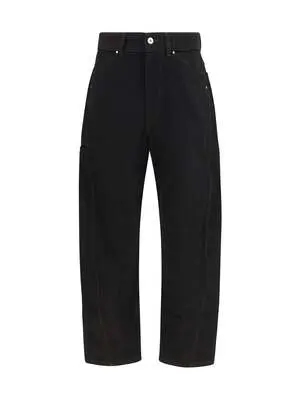 LEMAIRE Twisted Workwear Pants - Black